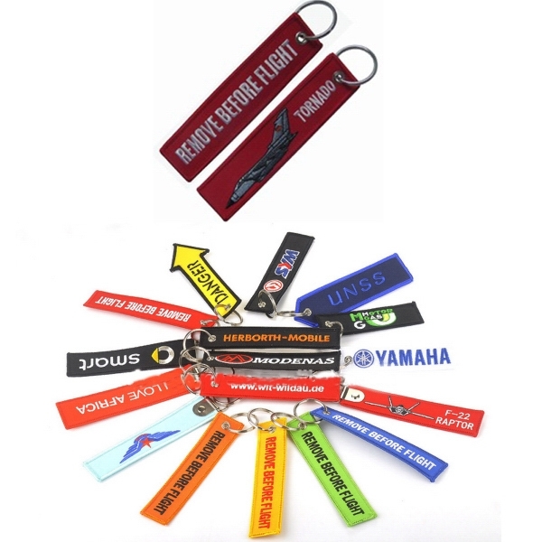 Embroidered Keychain Tag